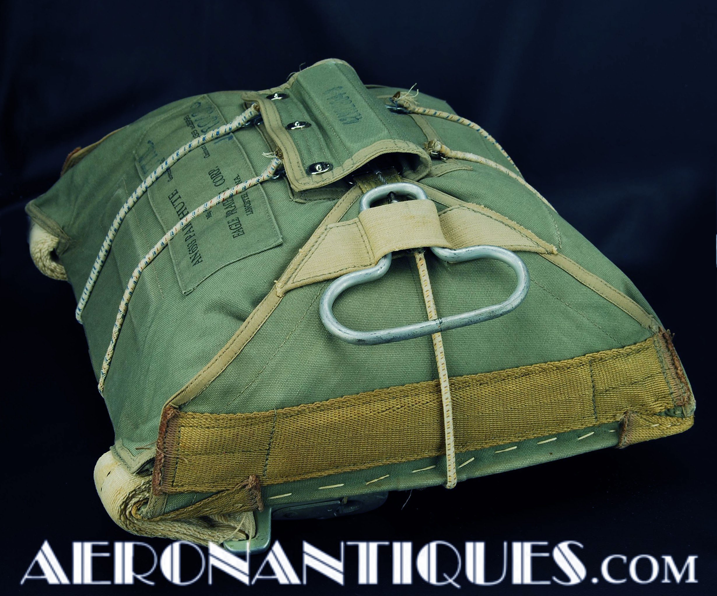 AN-6510 Seat Parachute;parachute Harness;US Army Air Force Pilot WWII ...