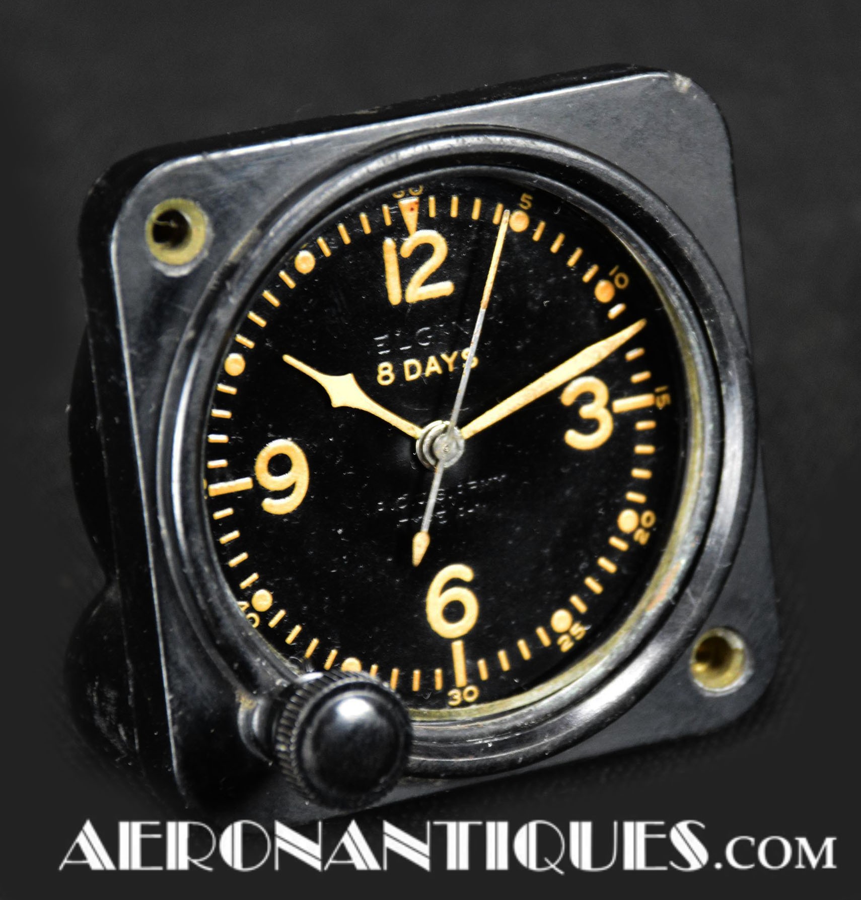 wwii us pilot watch;wwii cockpit clock;fighter pilot watch;elgin clock ...