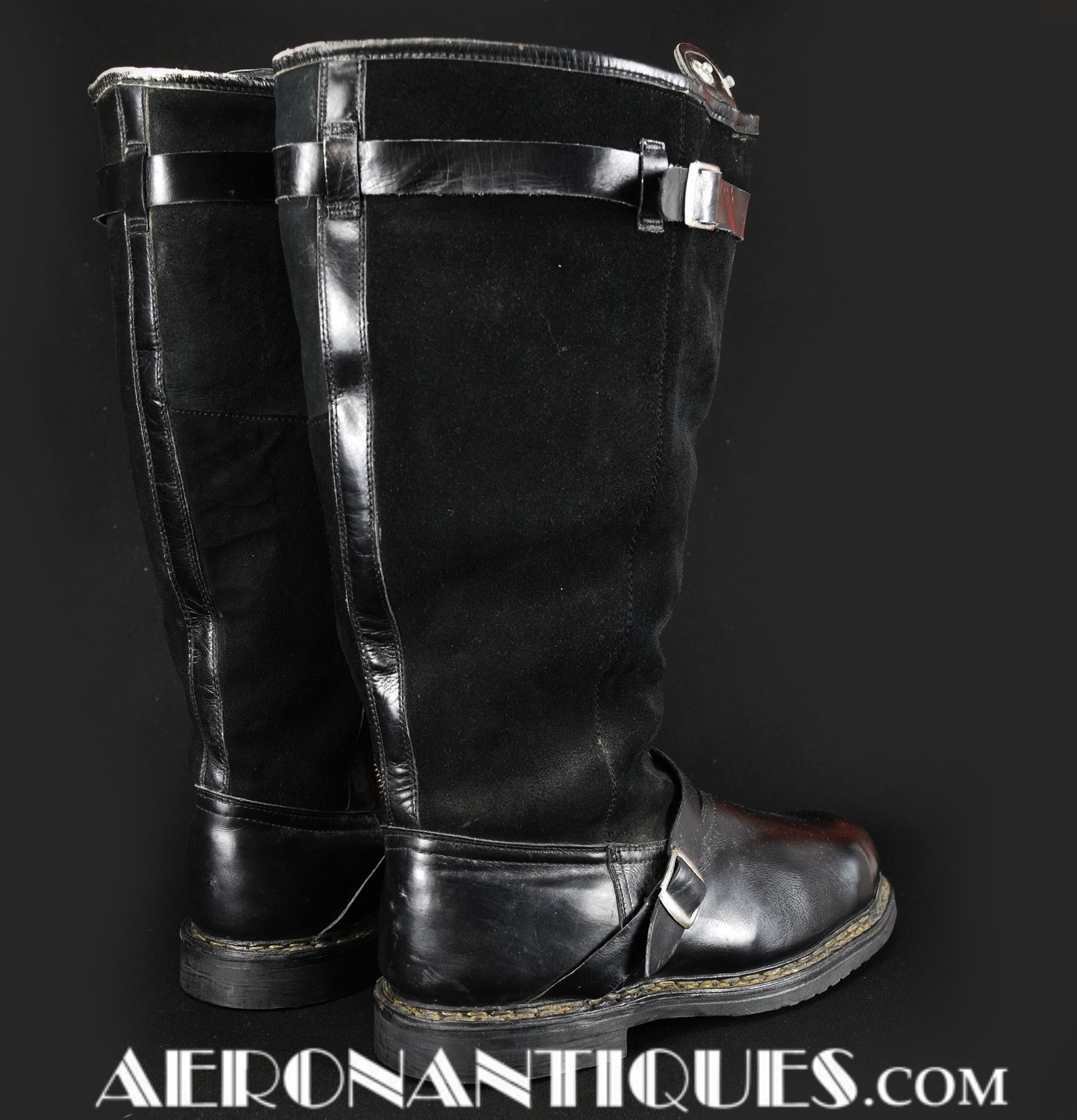 luftwaffe pilot boots;wwii luftwaffe flight boots;luftwaffe flying boots