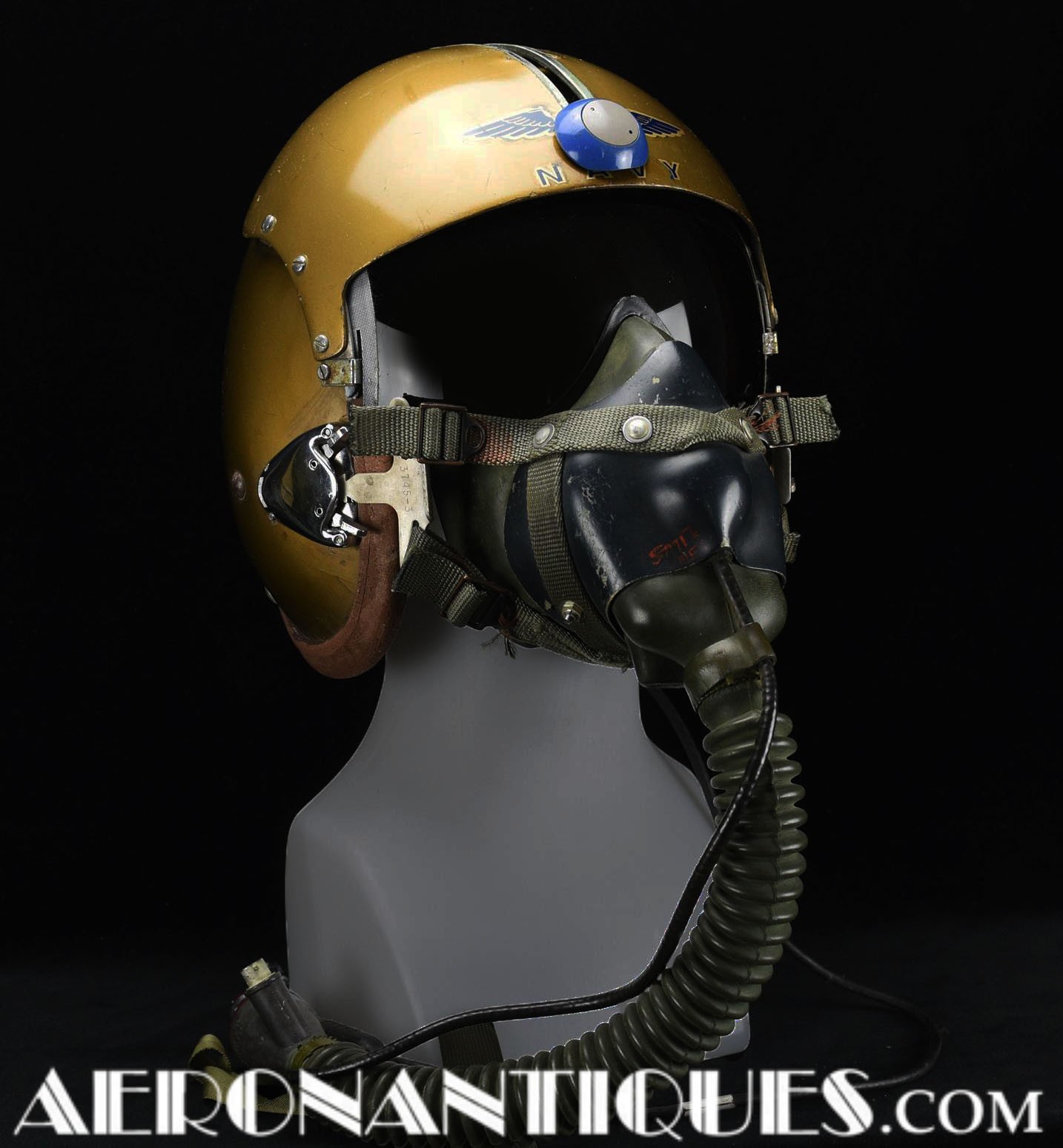usn pilot helmet;aph5 helmet;aph-5 flight helmet;navy flying helmet