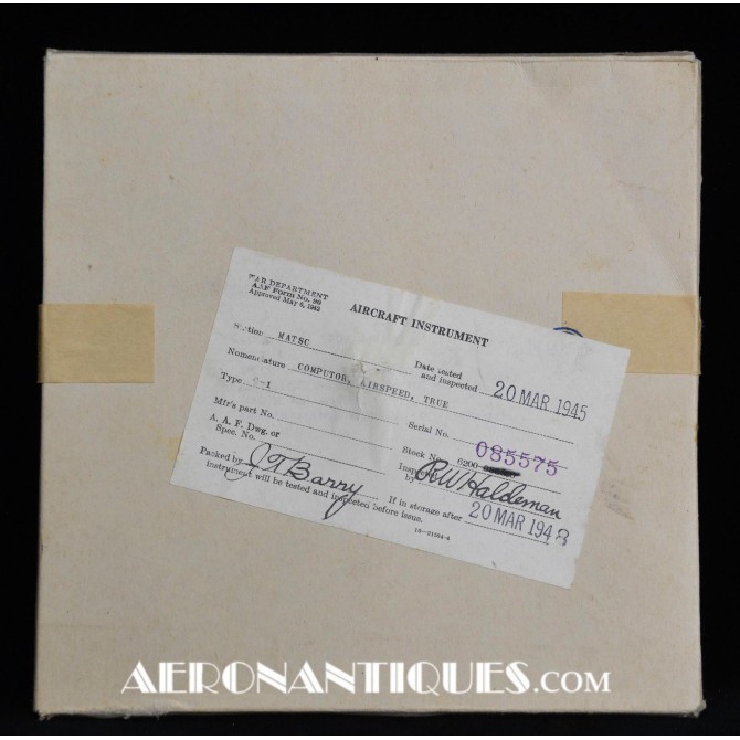 us army air force pilot computer;dead reckoning computer usaaf;wwii ...