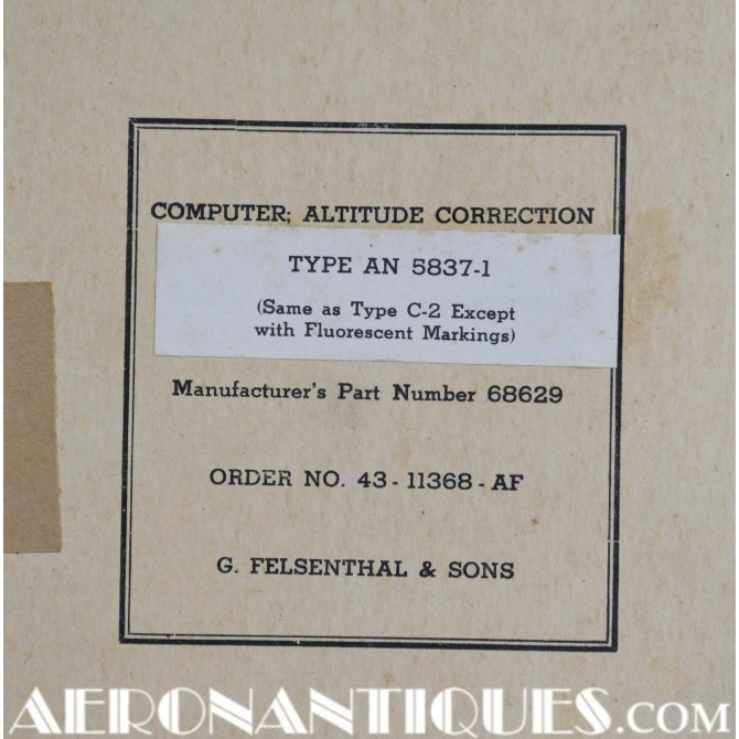 us army air force pilot computer;dead reckoning computer usaaf;wwii ...