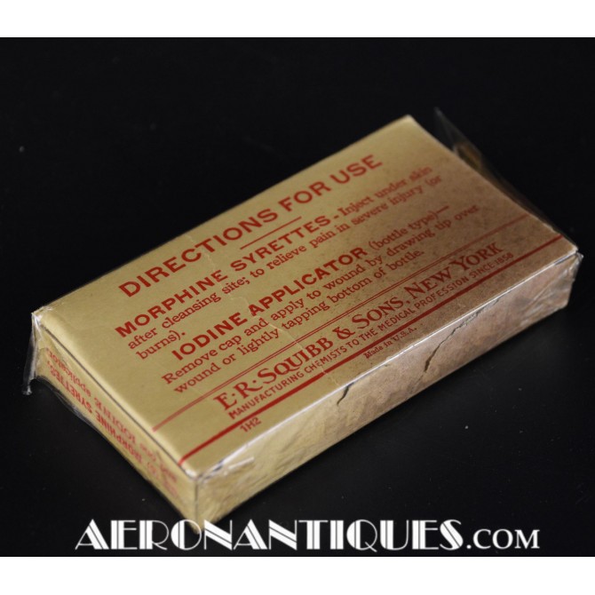 WWII US Navy Naval Aviation Life Raft First Aid Kit