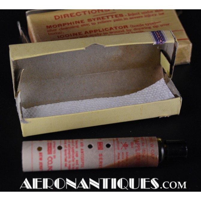 WWII US Navy Naval Aviation Life Raft First Aid Kit