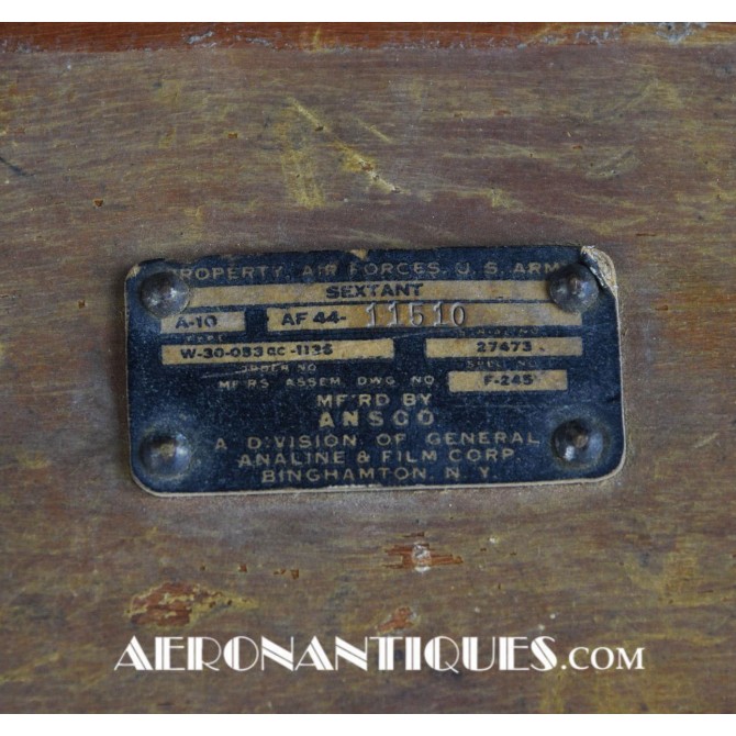 WWII US Army Air Force A-10A Bomber Sextant