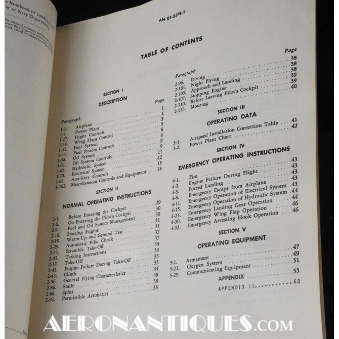 hellcat flight manual; us navy pilot flight manual;flight manual;flying ...