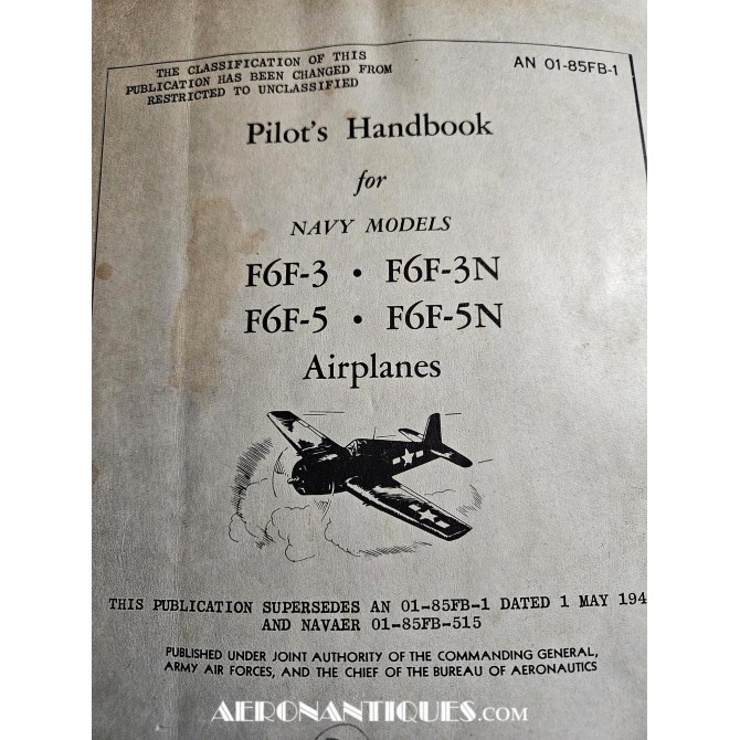 hellcat flight manual; us navy pilot flight manual;flight manual;flying ...