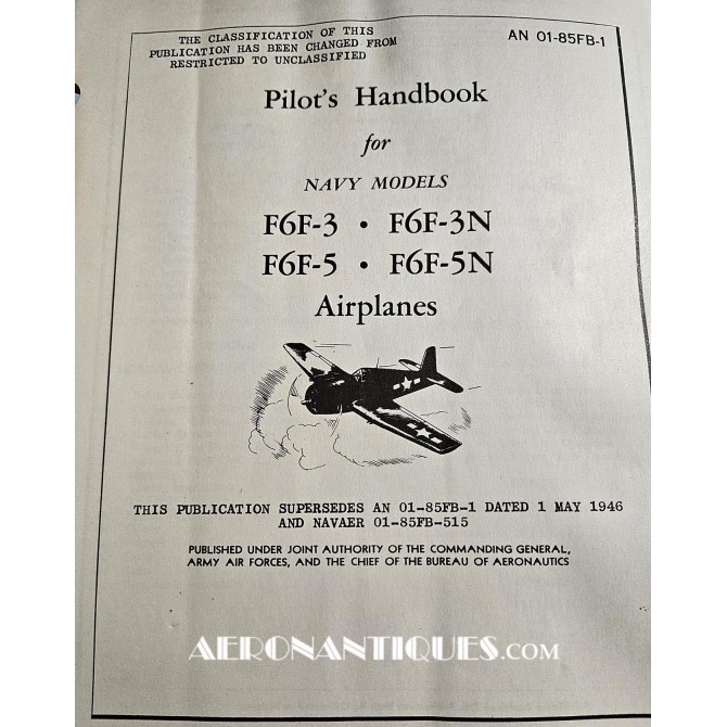 hellcat flight manual; us navy pilot flight manual;flight manual;flying ...