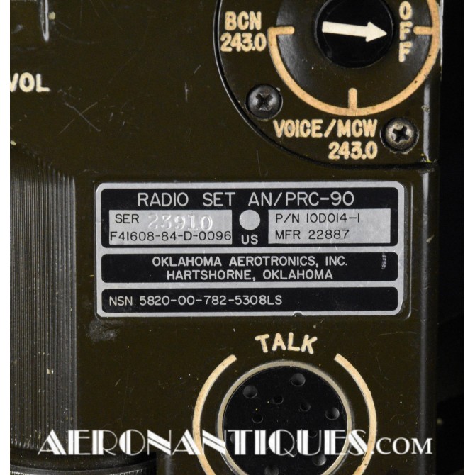 survival radio;us navy survival radio;usn pilot survival radio;AN/PRC-90