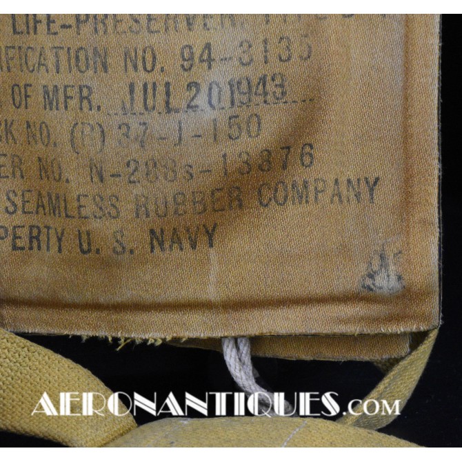 b4 life preserver;b-4 mae west;wwii us pilot mae west;an6519 life vest ...