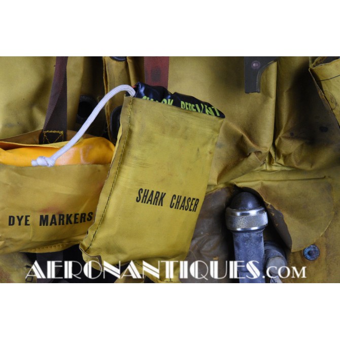 usn pilot mae west;korean war us navy pilot life vest;usn life preserver;