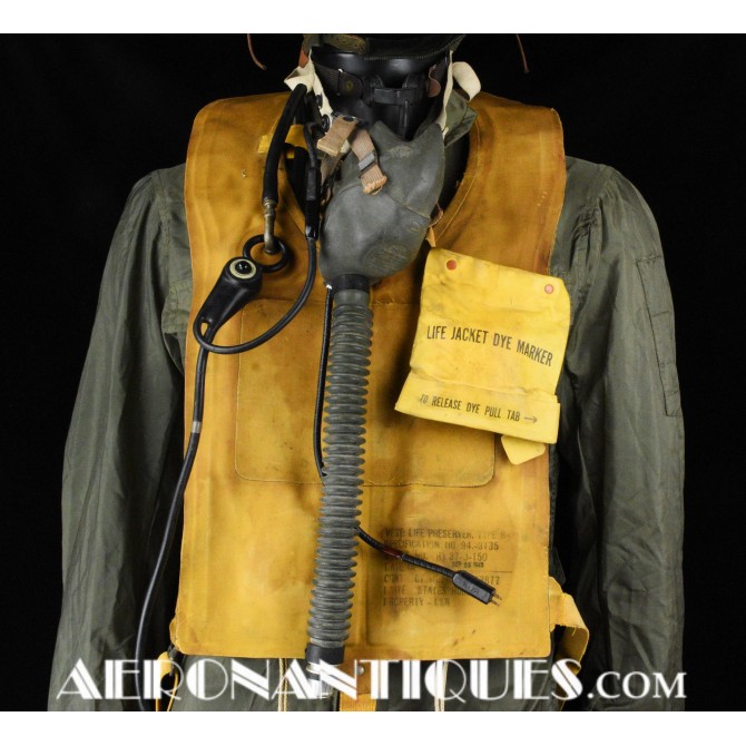 b4 life preserver;b-4 mae west;wwii us pilot mae west;an6519 life vest ...