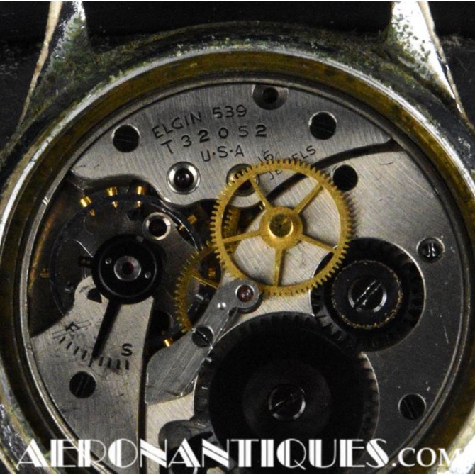 wwii us pilot watch;wwii cockpit clock;fighter pilot watch;elgin clock ...