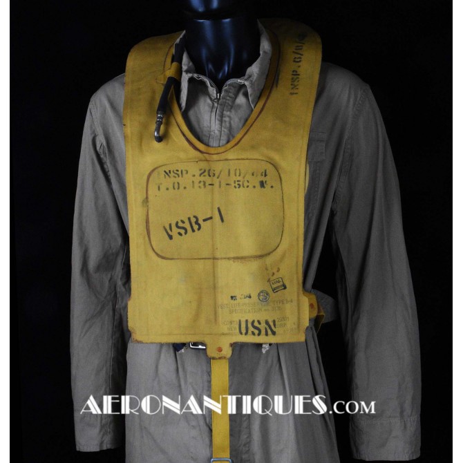 b4 life preserver;b-4 mae west;wwii us pilot mae west;an6519 life vest ...