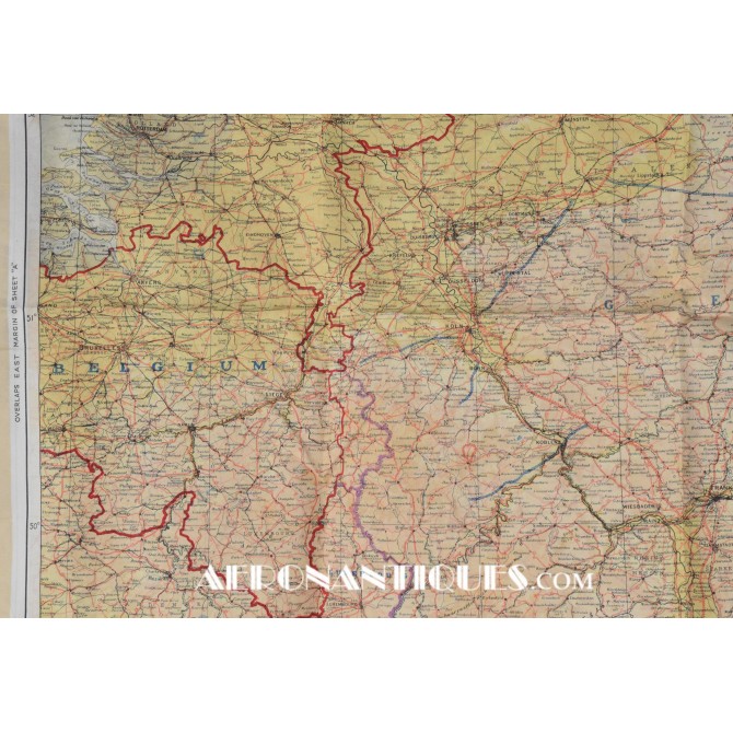 pilot escape chart;silk chart;wwii pilot map scarf;map;chart