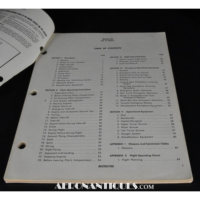 manual;usaaf manual;booklet;pilo information file;pif;air force manual