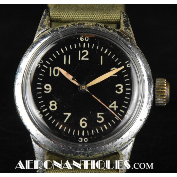 wwii us pilot watch;wwii cockpit clock;fighter pilot watch;elgin clock ...