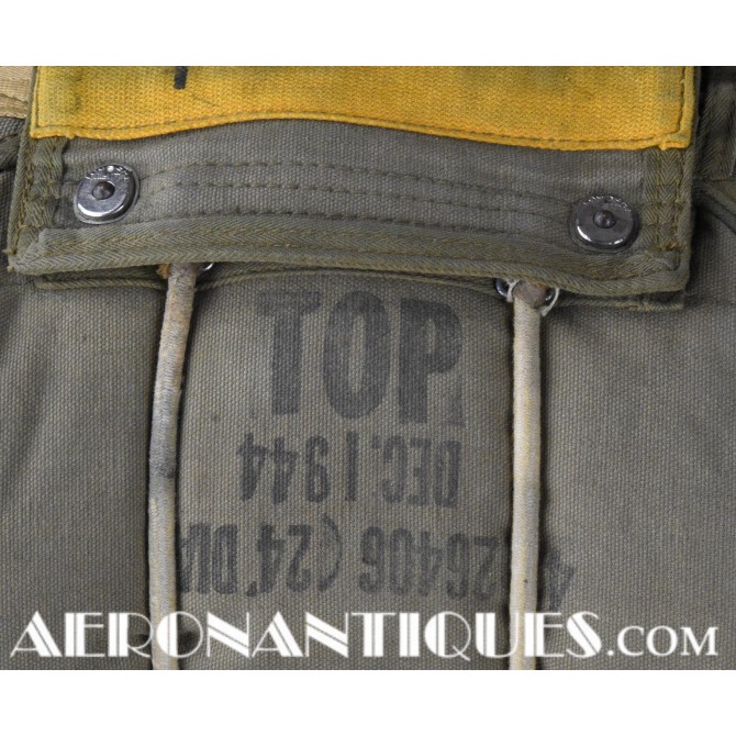A-4 qac parachute;US Army Air Force Pilot WWII;parachute;chest reserve ...