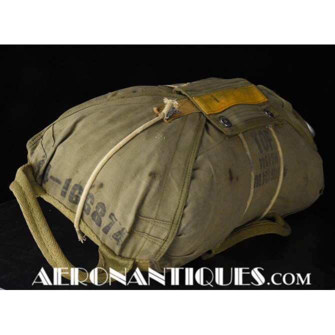 A-4 qac parachute;US Army Air Force Pilot WWII;parachute;chest reserve ...