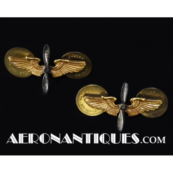WWII us officers air force lapel insignias